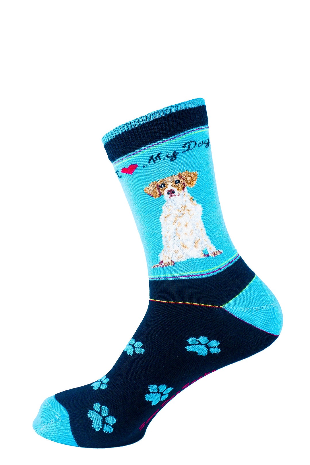 Brittany Spaniel Socks Signature - Etsy