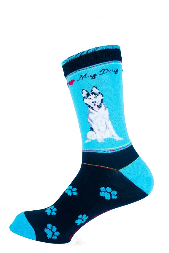 Siberian Husky Socks Signature - Etsy