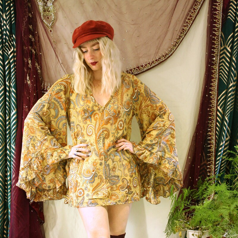 60s Boho Dress - Etsy