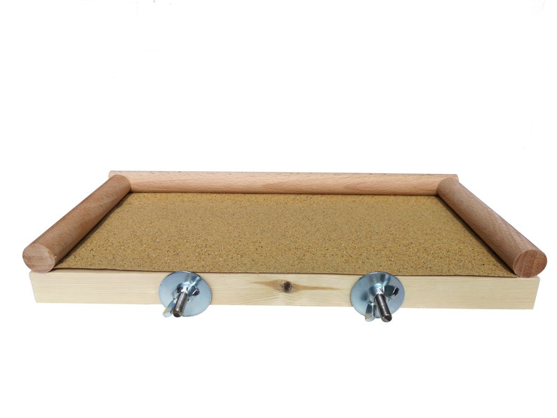 Bird platform perch shelf stand cage accessory Beech doweling | Etsy