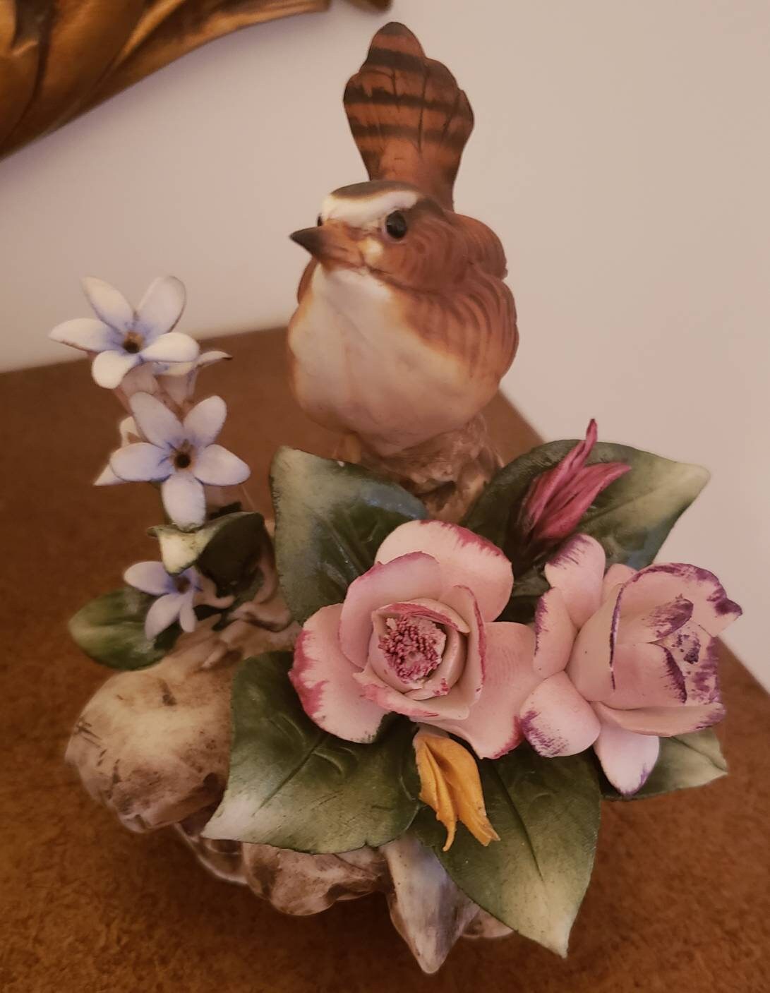 Collectibles Art & Collectibles Vintage Capodimonte Porcelain Bird on a ...