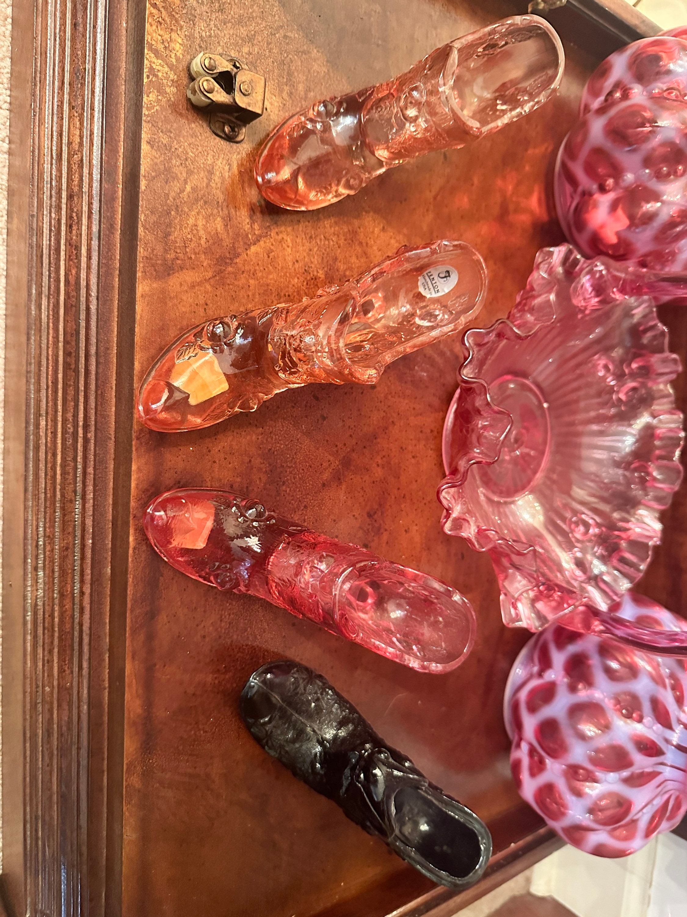 4pc Fenton Glass Boots - Etsy