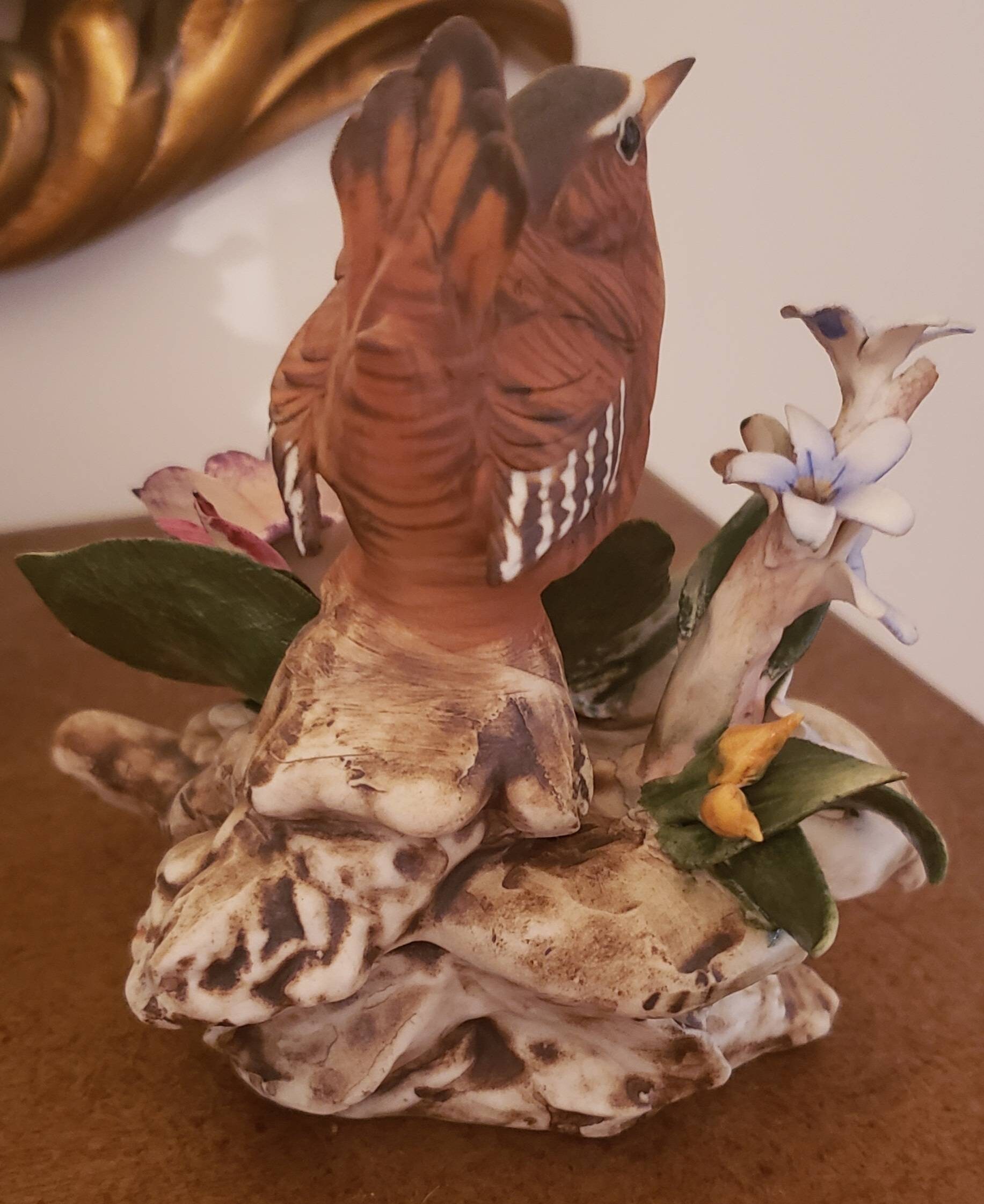 Collectibles Art & Collectibles Vintage Capodimonte Porcelain Bird on a ...