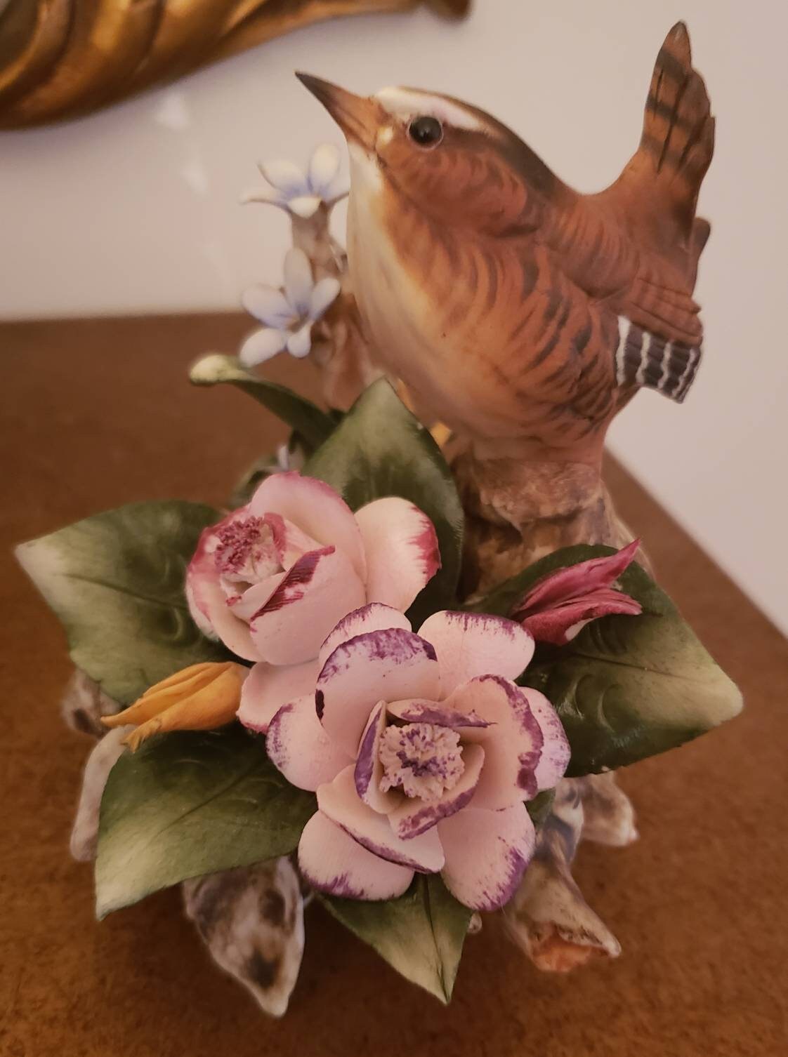 Collectibles Art & Collectibles Vintage Capodimonte Porcelain Bird on a ...