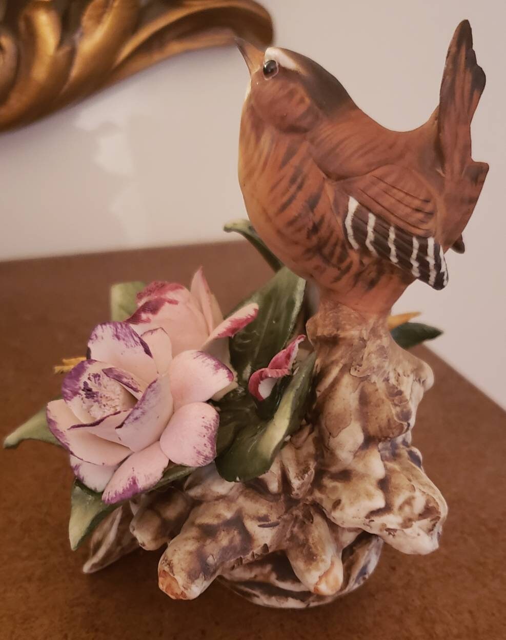 Collectibles Art & Collectibles Vintage Capodimonte Porcelain Bird on a ...