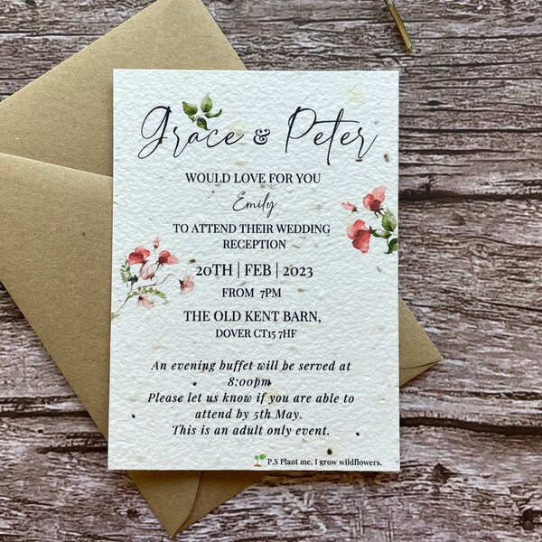 Evening Invite - Etsy UK