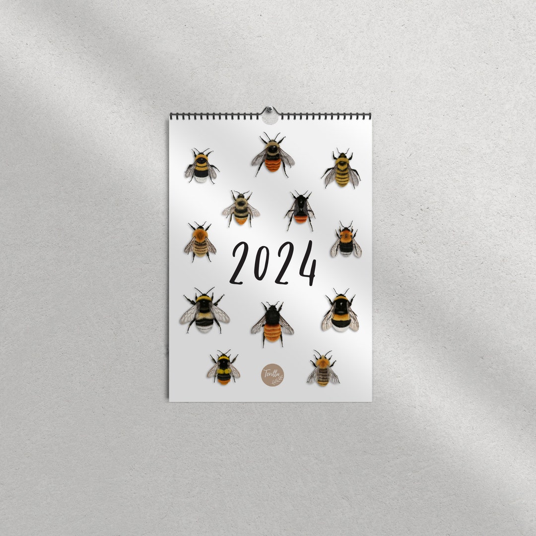 Wall Calendar 2024 Bumblebee Calendar Calendar A3 Gift - Etsy