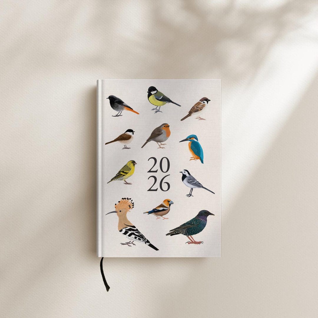 Bird Planner 2026 A5 | Sustainable Planner With Bird Illustrations ...