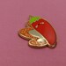 Cute Chilli Pin With Glitter Fire, Kawaii Hot and Spicy Glitter Badge ...