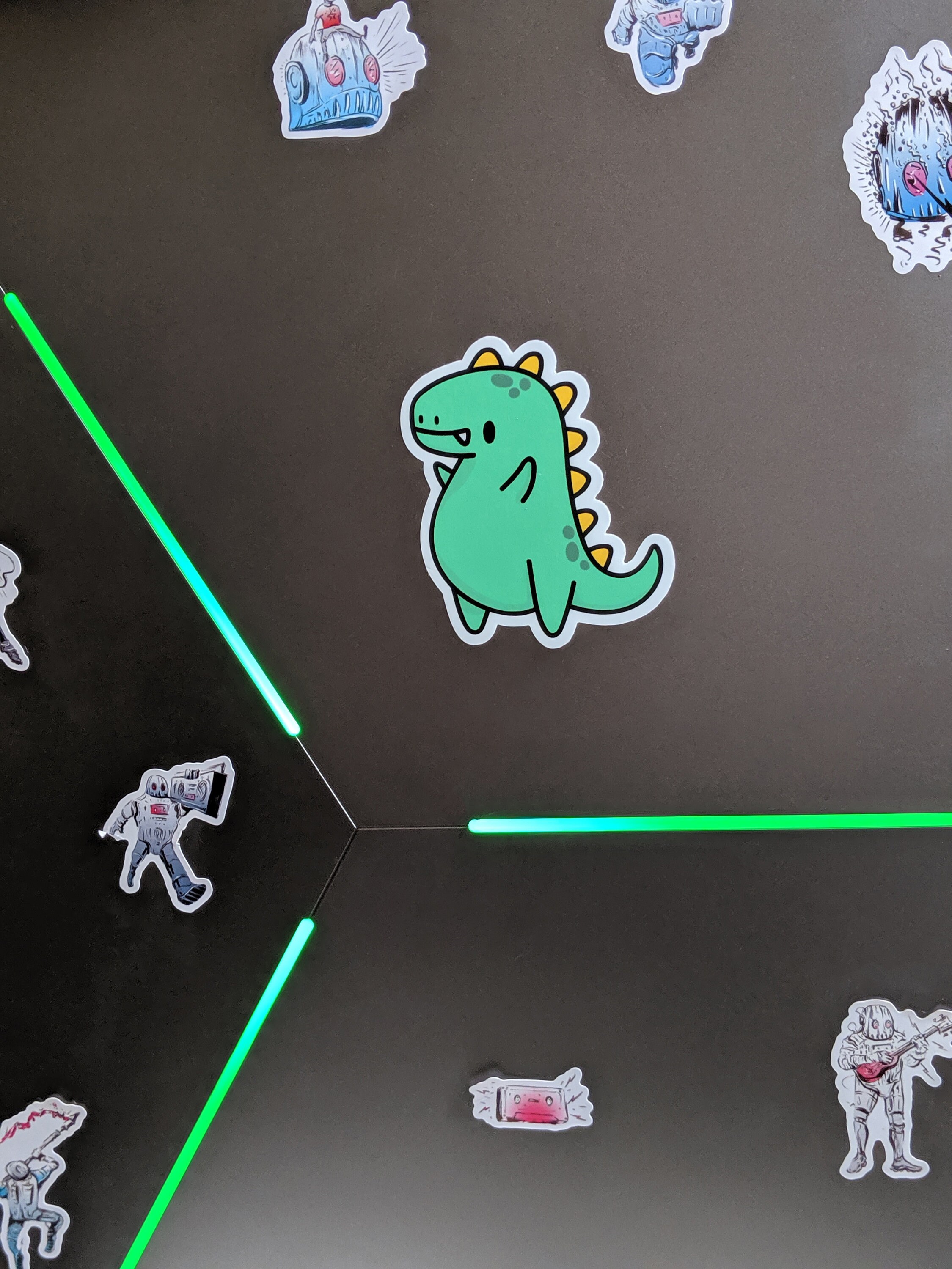 Japan Sticker Set - Cute Godzilla, Sushi, Ramen and Mochi Sticker Sheet ...