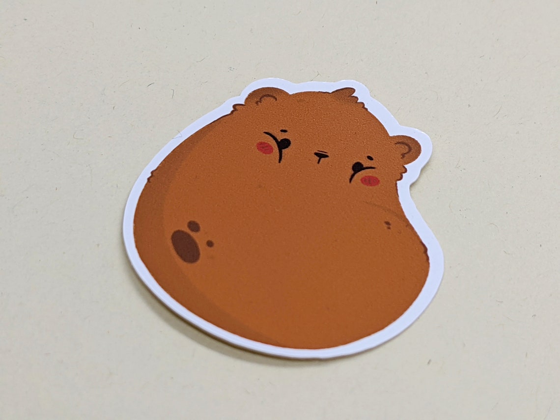 Bear Potato Cute Vinyl Sticker, Beartato Kawaii Die Cut Sticker, Cute ...