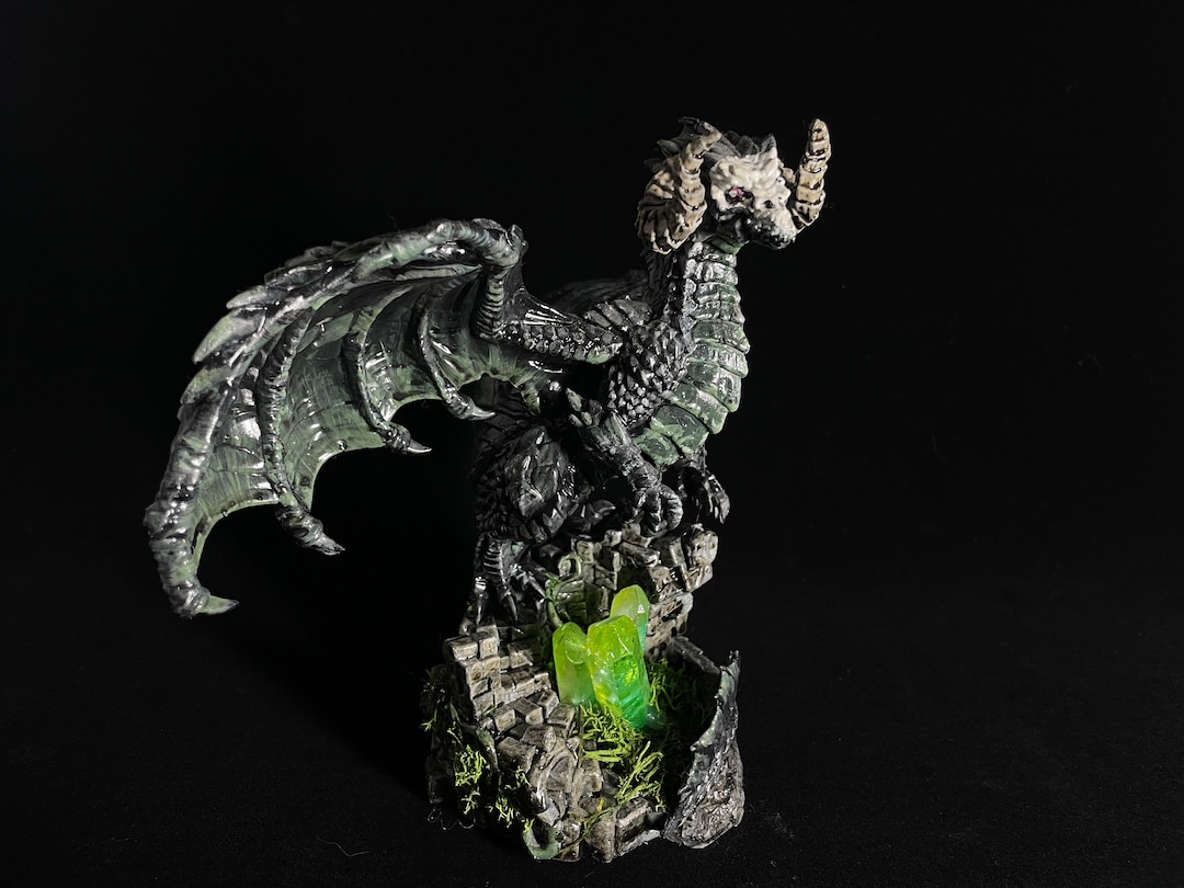 Rhashaak the Black Greatwyrm | Hand Painted Reaper Miniatures Aganzarax ...