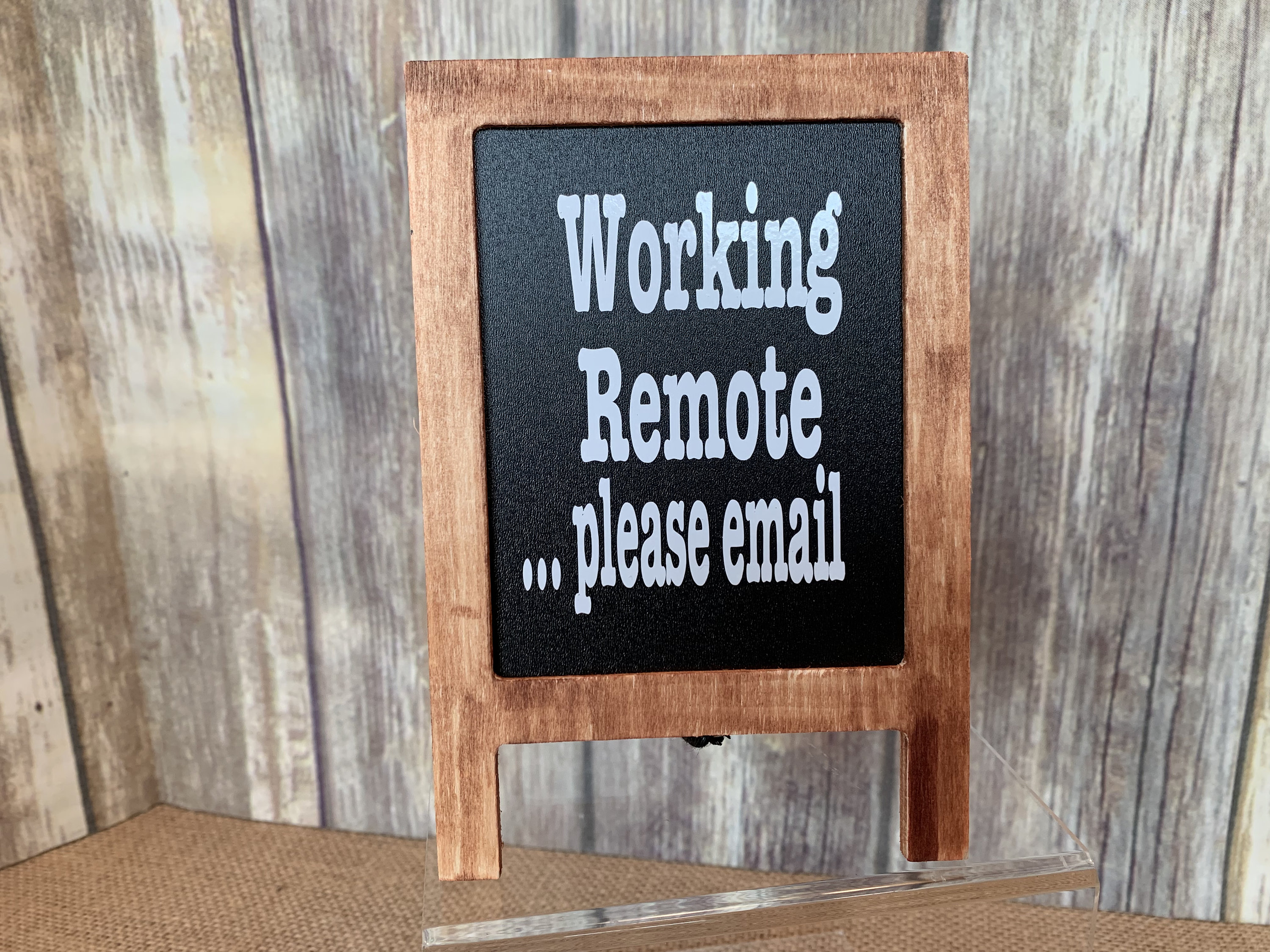 Office Sign for Desk Double-sided Out of Office Working - Etsy