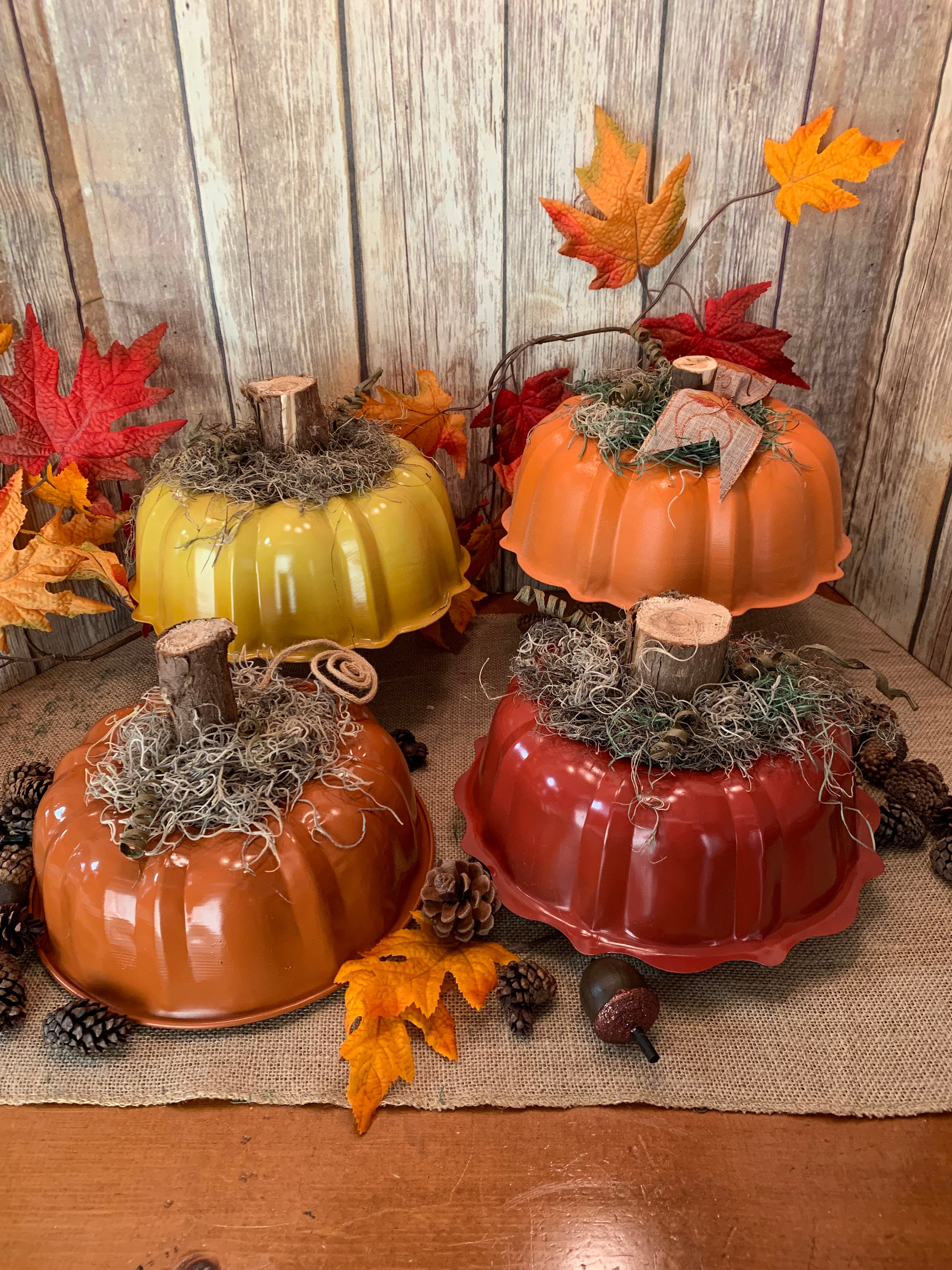 Bundt Pan Pumpkins Fall Tablescape Thanksgiving Centerpiece - Etsy