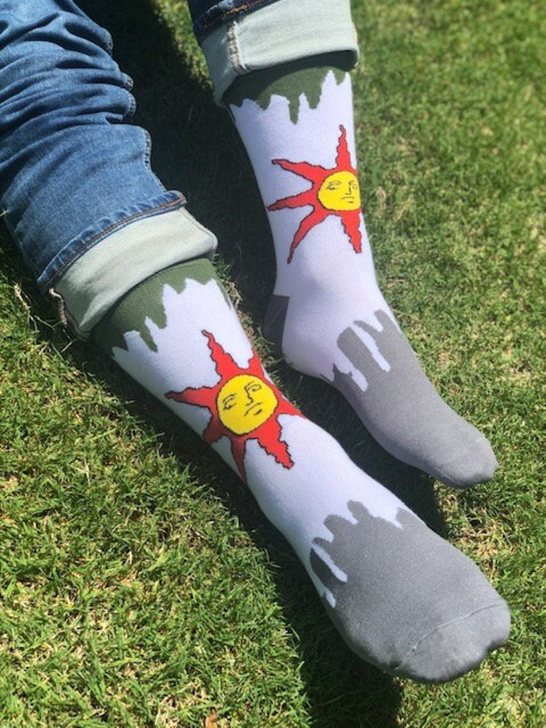 Dark Souls Solaire Socks | Video Game Socks | Playstation, Xbox Cotton ...