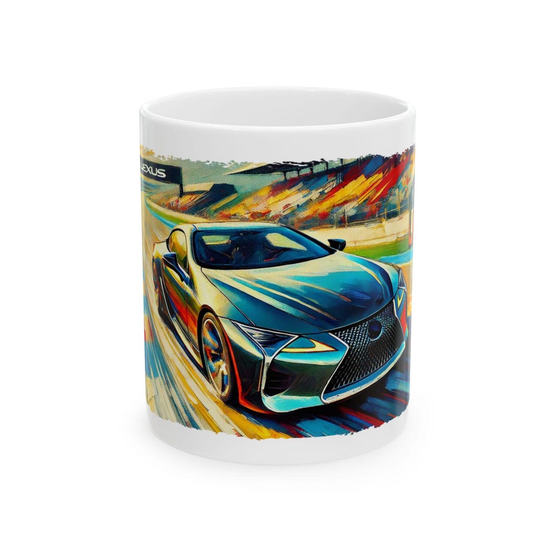 Fauvism Lexus LC500 Ceramic Mug: Unique Art Coffee Cup - Etsy
