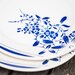 Antique French Blue Plates Set of 2 Badonviller Ironstone Stencilware ...