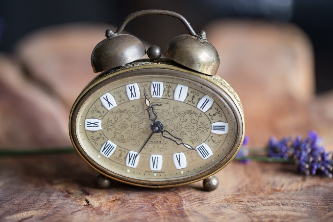 Vintage Gold Filigree Alarm Clock Goldbuhl 1950s Collectible - Etsy
