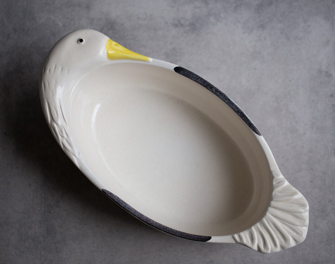Vintage French Goose Terrine Duck Mold Four Dish Ironstone Serving Pot ...