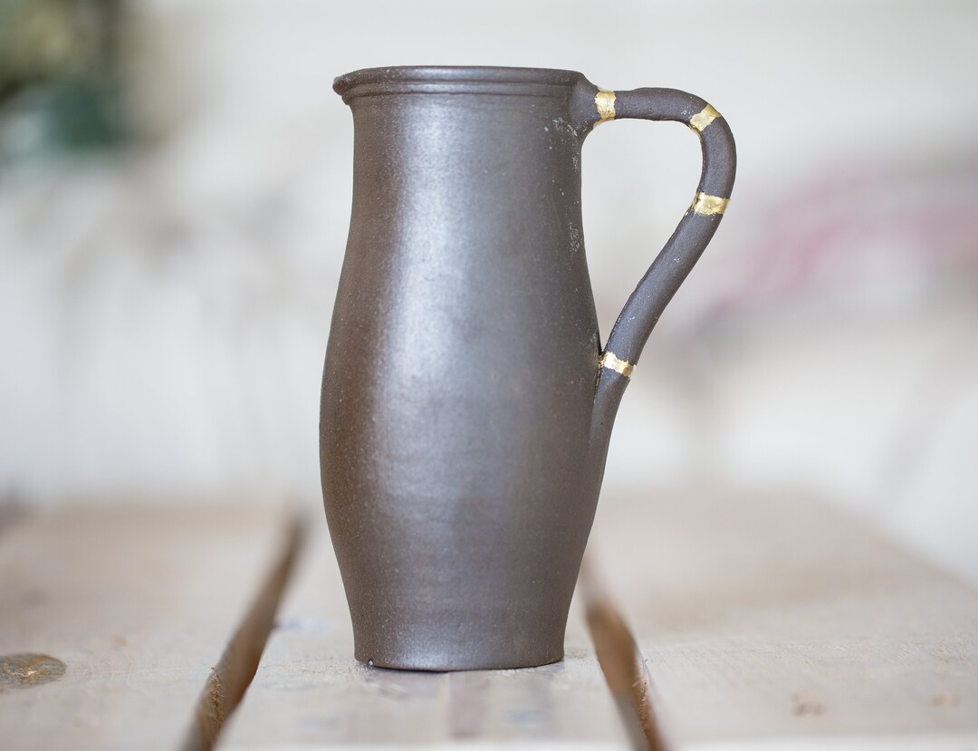 Kintsugi Antique French Pitcher Stoneware Handmade Jug - Etsy