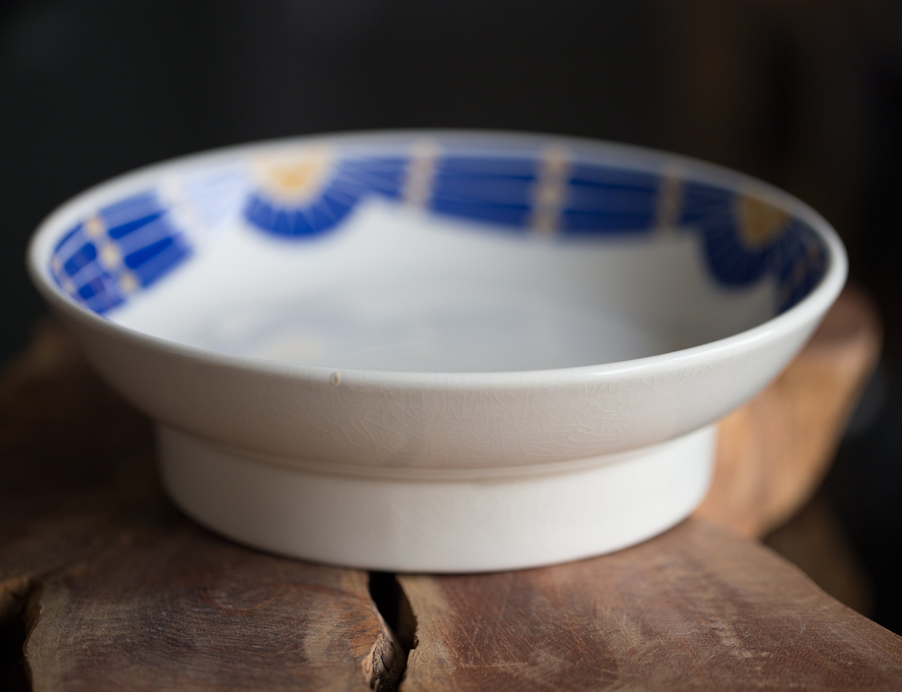 Antique French Art Deco Serving Dish Pedestal Plate Salad Bowl Saint ...