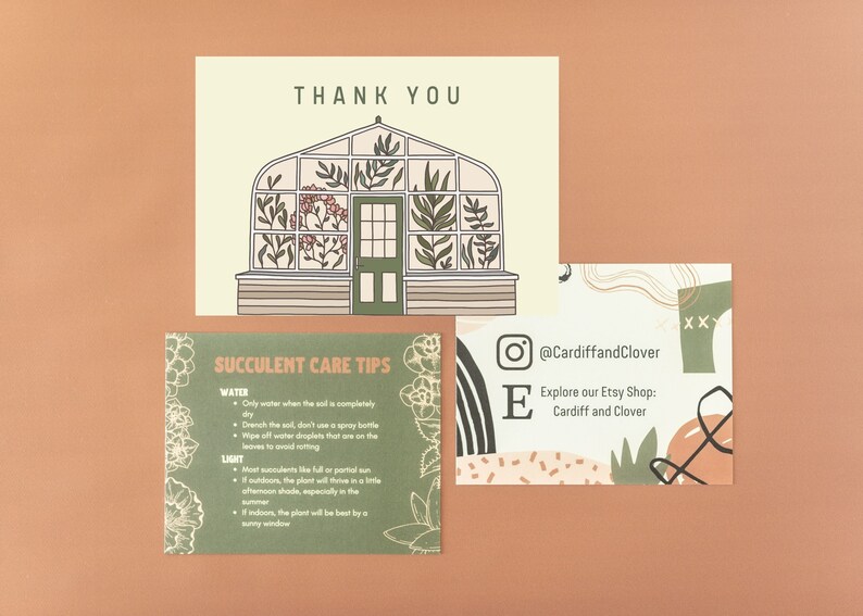 Thank You Succulent Gift Box With Scented Soy Candle. Thank | Etsy