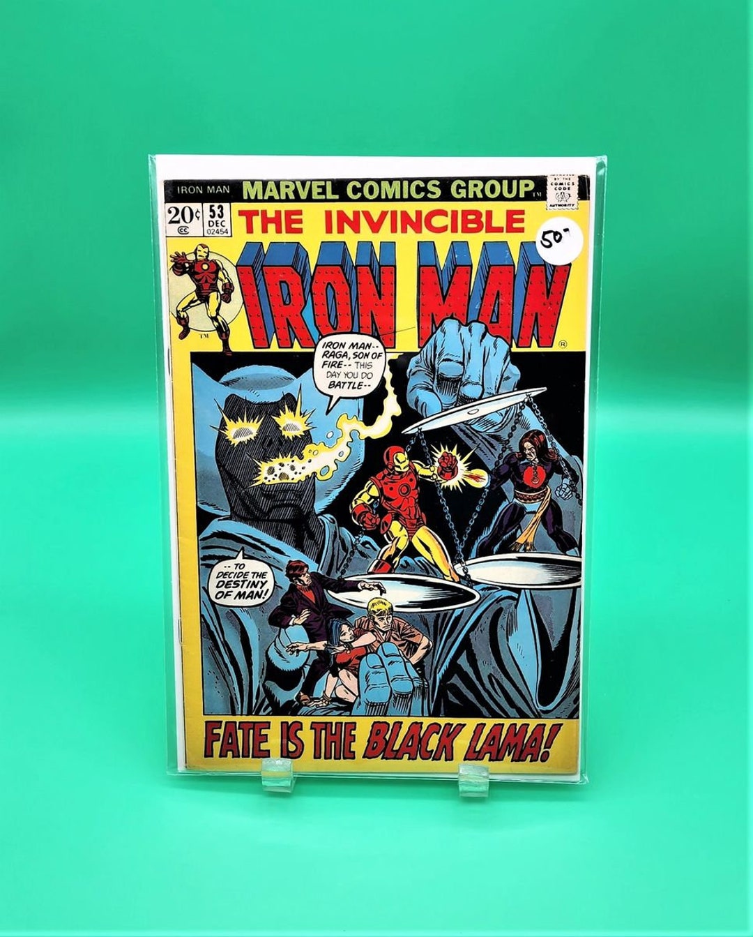 The Invincible Iron Man #53 Marvel First Appearance of the Black Lama ...
