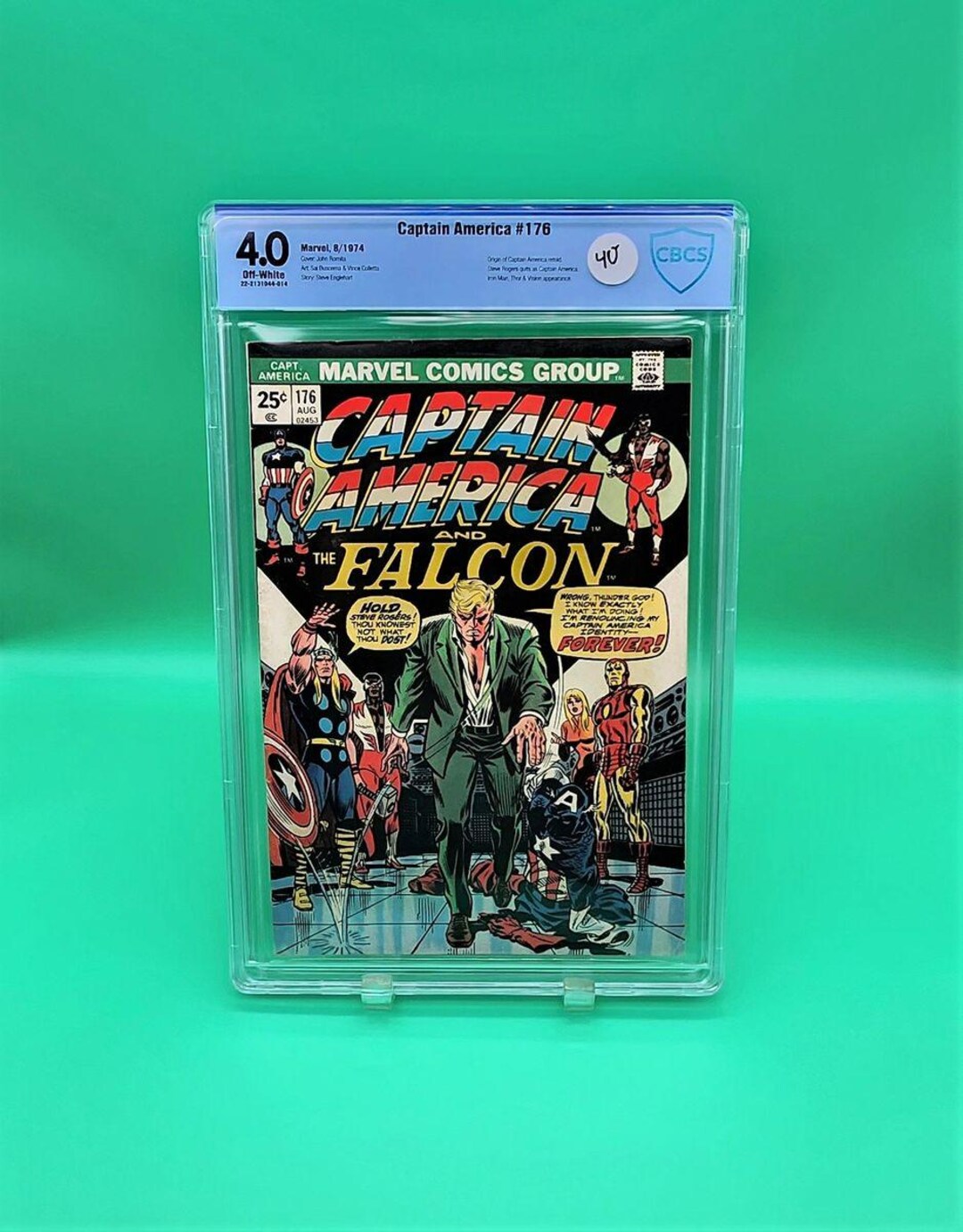 Captain America #176 CBCS Marvel CBCS 4.0 - Etsy