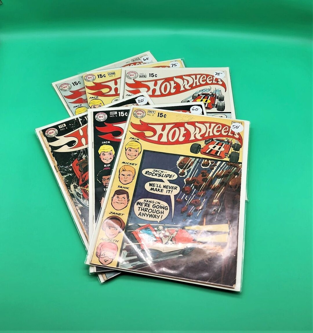 Hot Wheels Comic Set 1-6 Whole Set With Neal Adams Artwork - Etsy