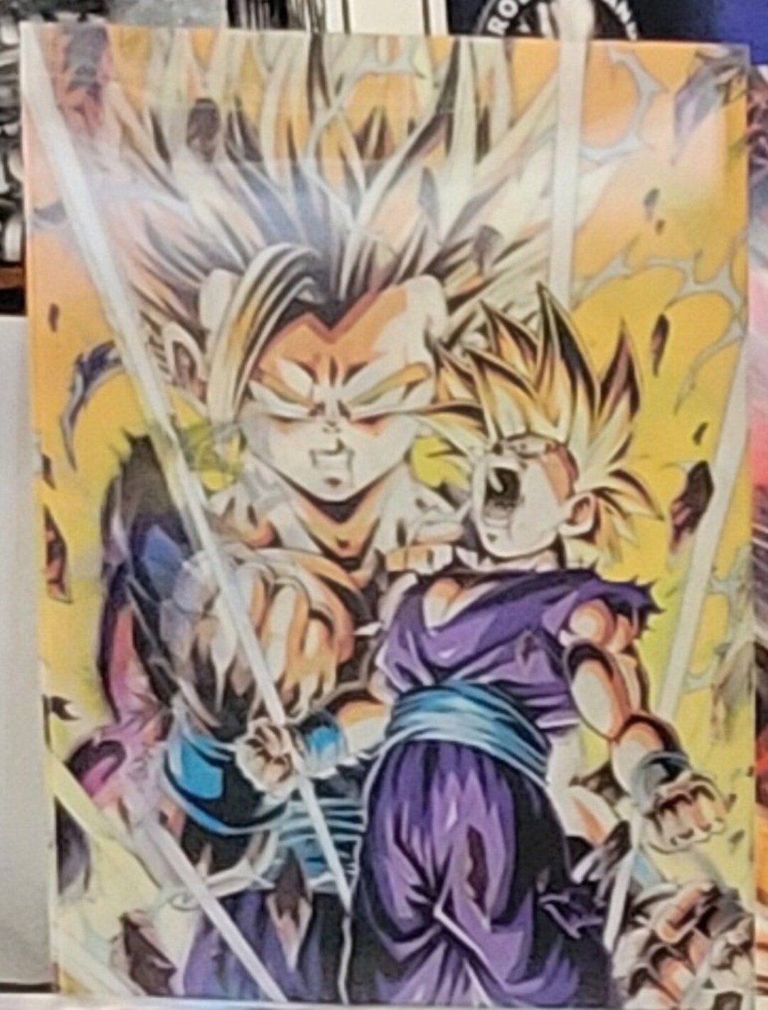 Goku and Gohan Rage Power Up - Etsy