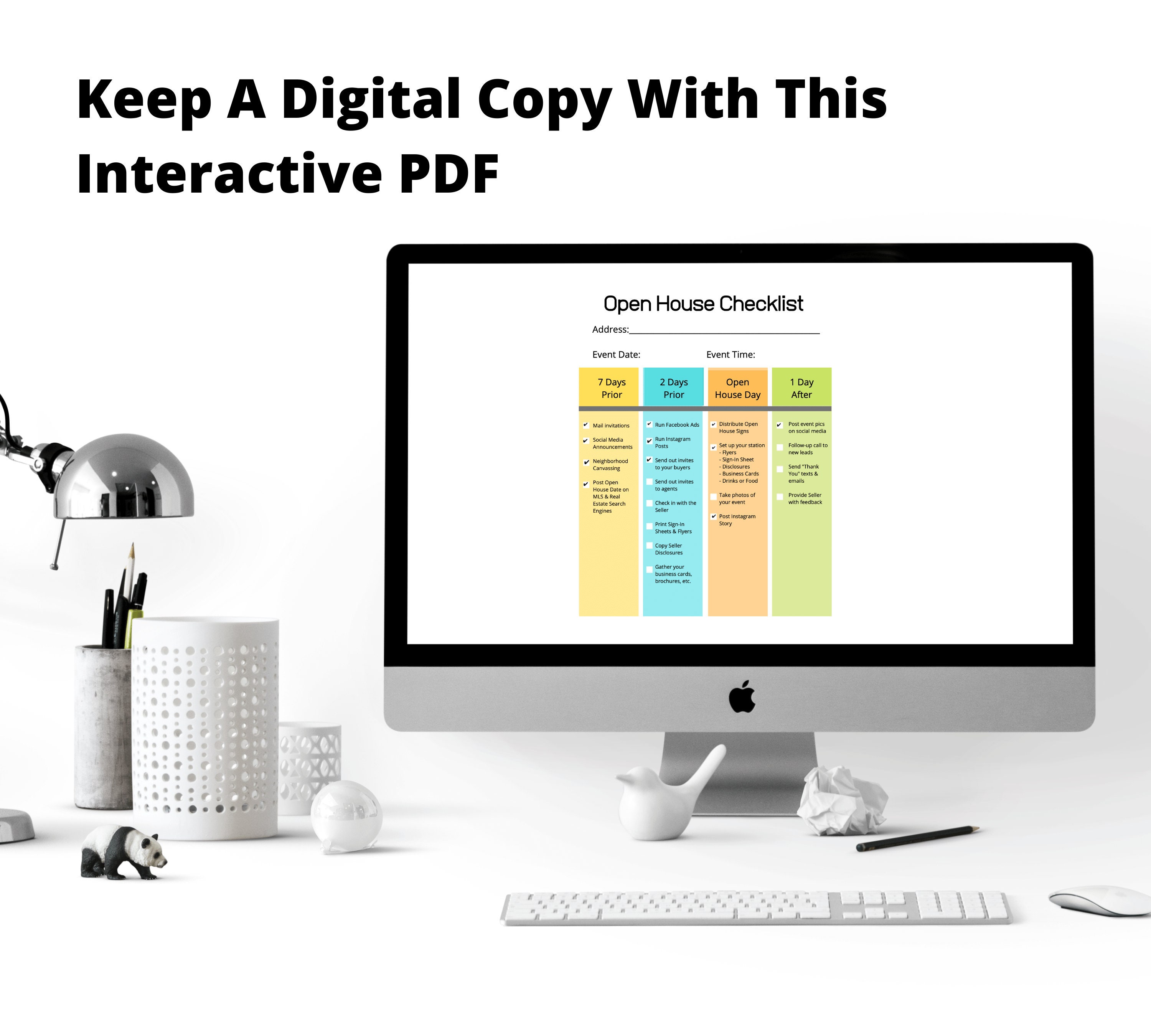 Open House Checklist | Real Estate Planner | Printable to Do List ...