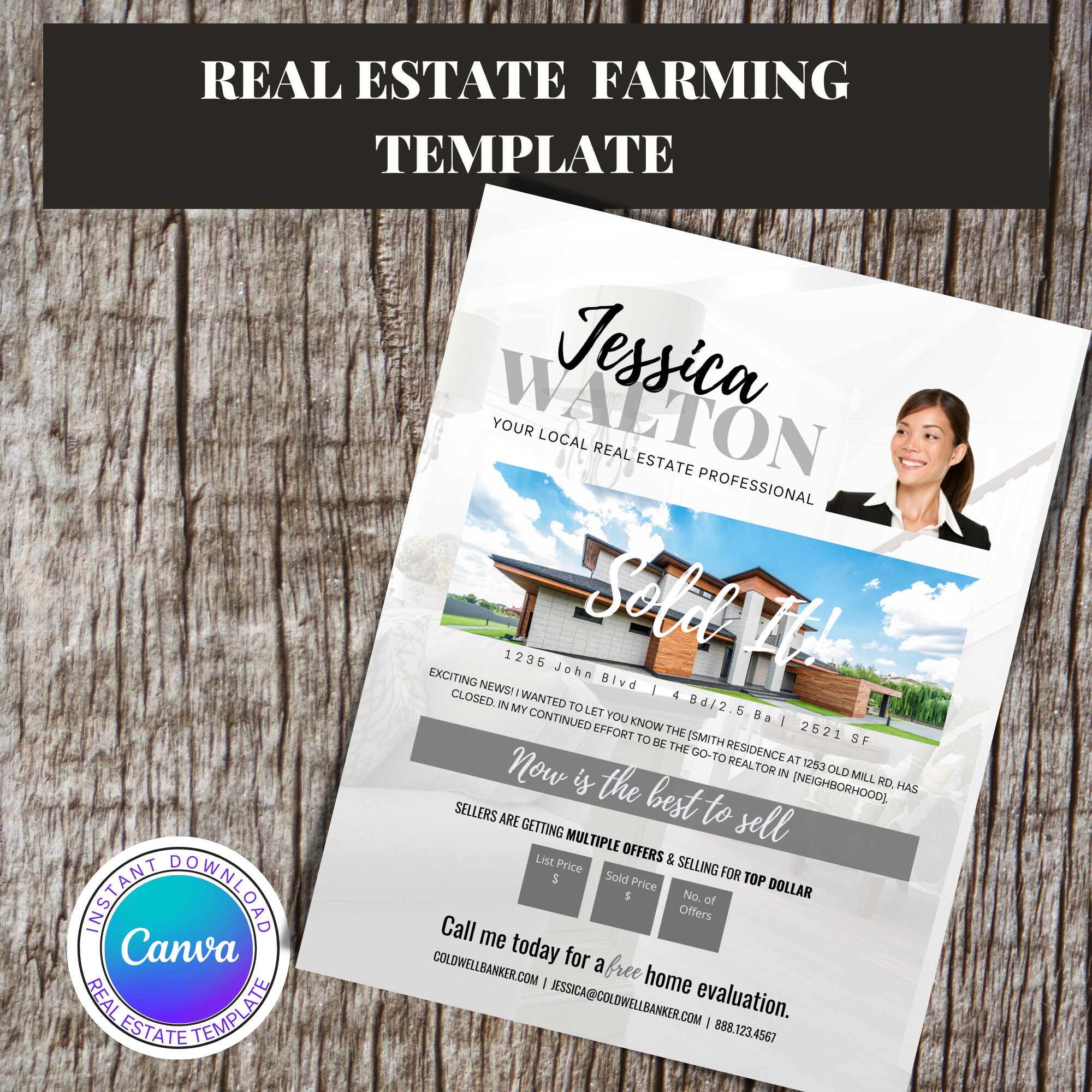 Real Estate Letter Real Estate Template Realtor Farming - Etsy