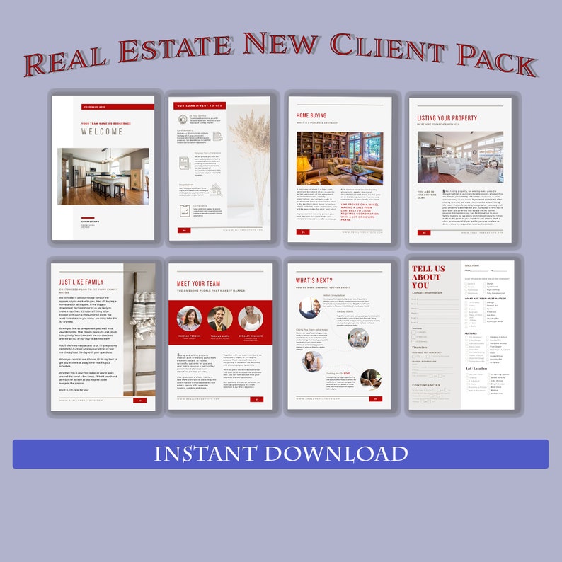 Real Estate Agent New Client Guide Real Estate Template Real Estate ...