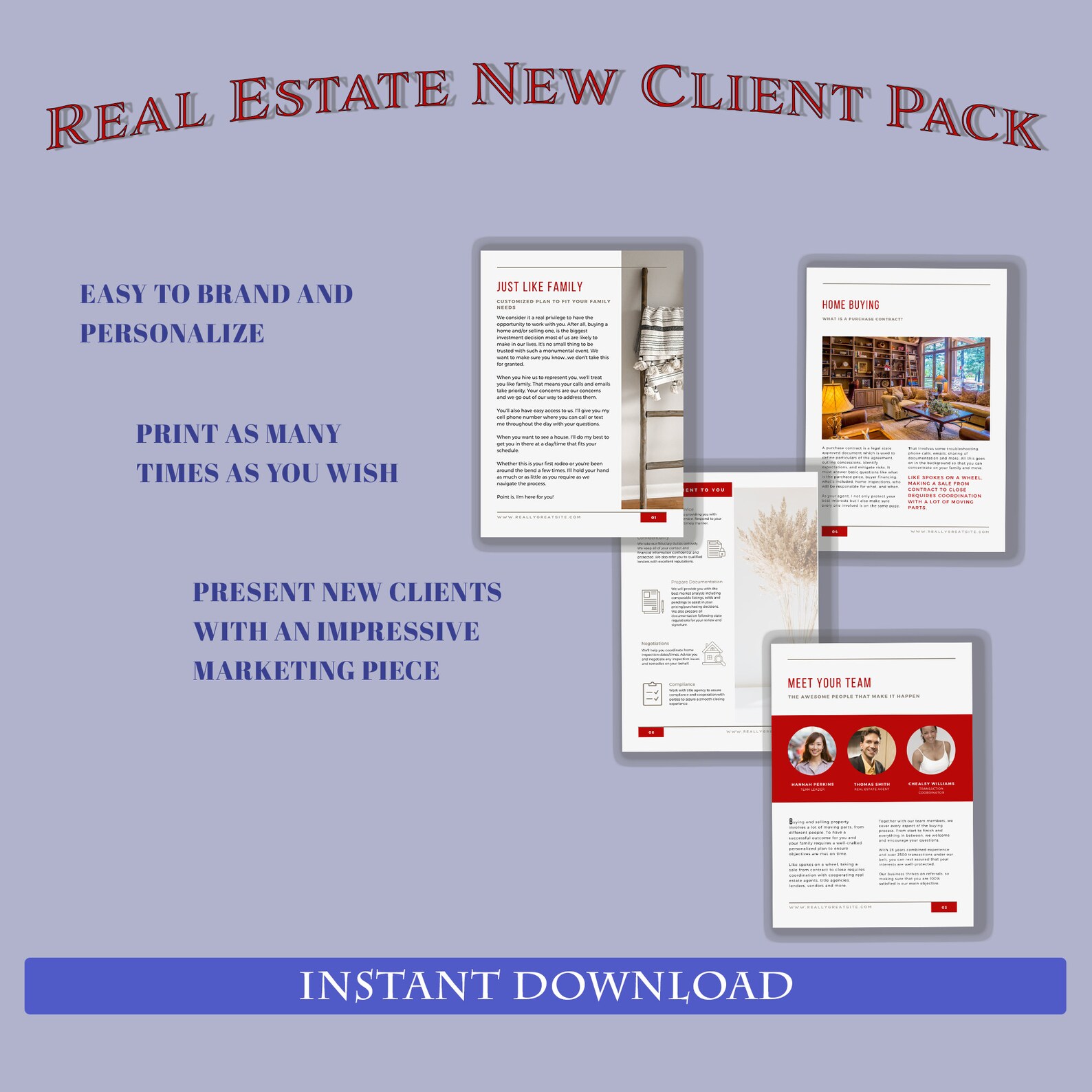 Real Estate Agent New Client Guide Real Estate Template Real Estate ...