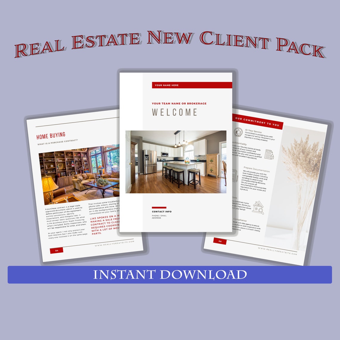 Real Estate Agent New Client Guide Real Estate Template Real Estate ...
