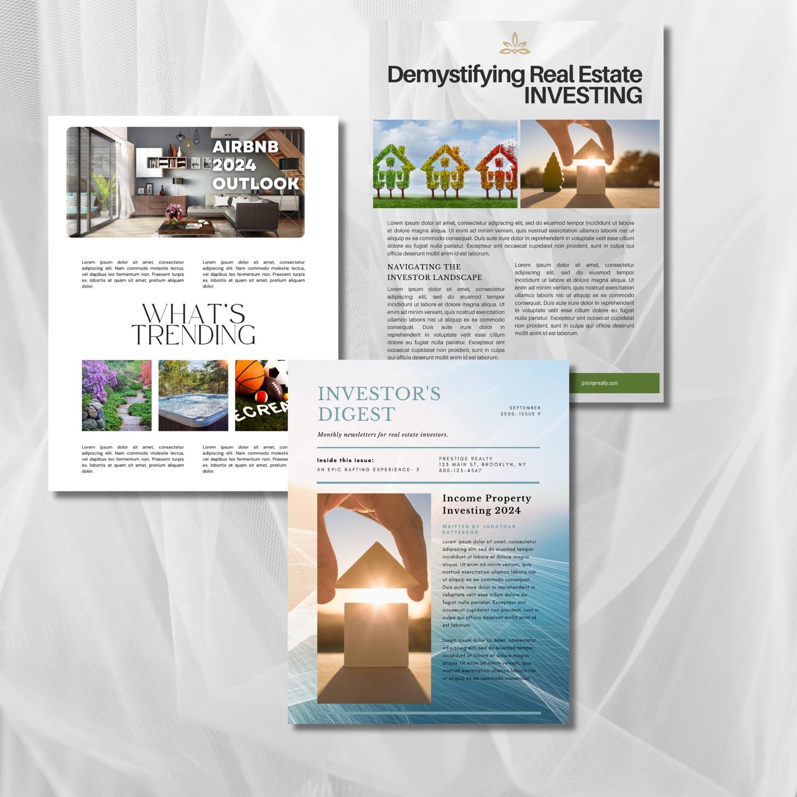 50 Real Estate Newsletter Templates: Agent Email Marketing (PDF) - Etsy