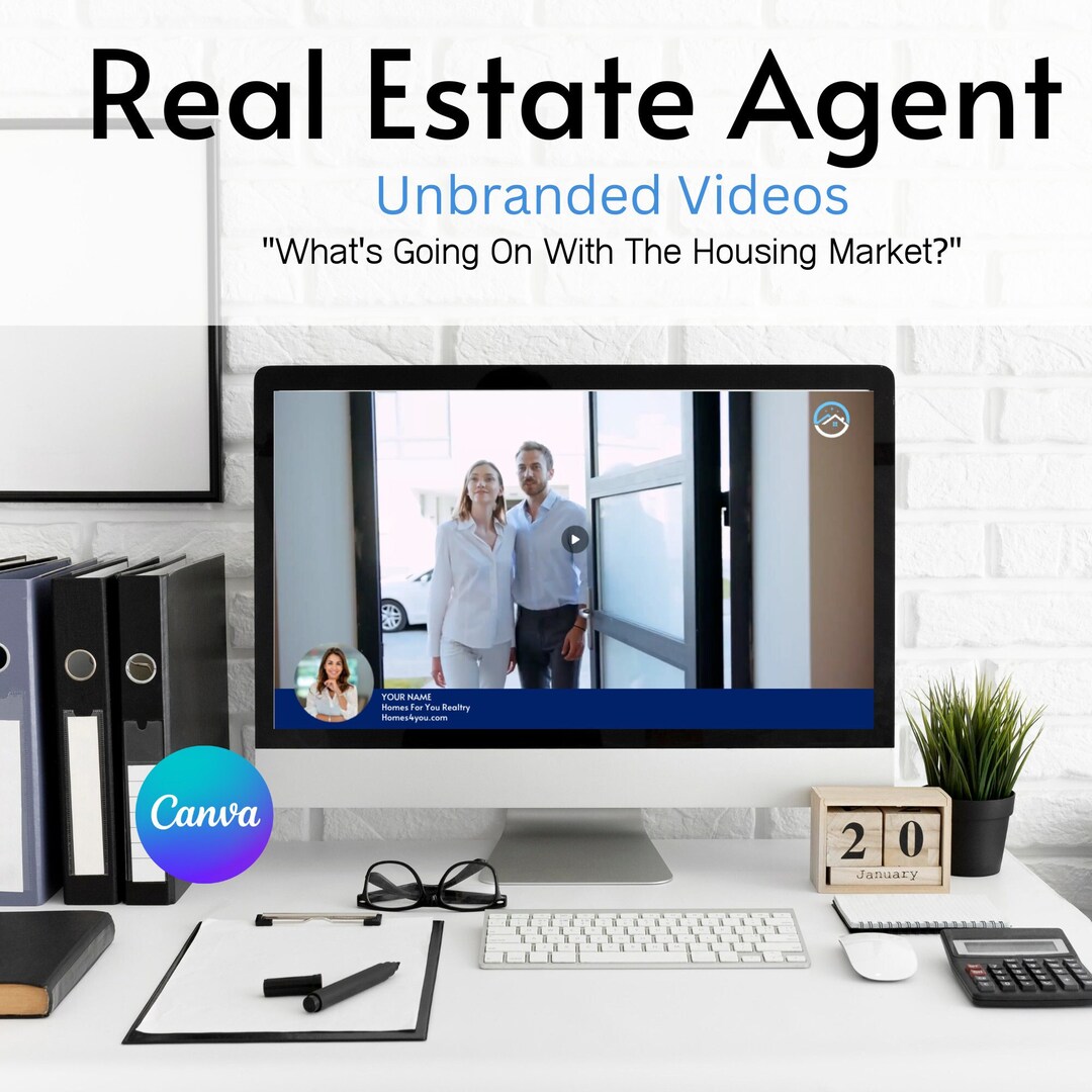 Real Estate Video | Textable Realtor Business Canva Template | Virtual ...