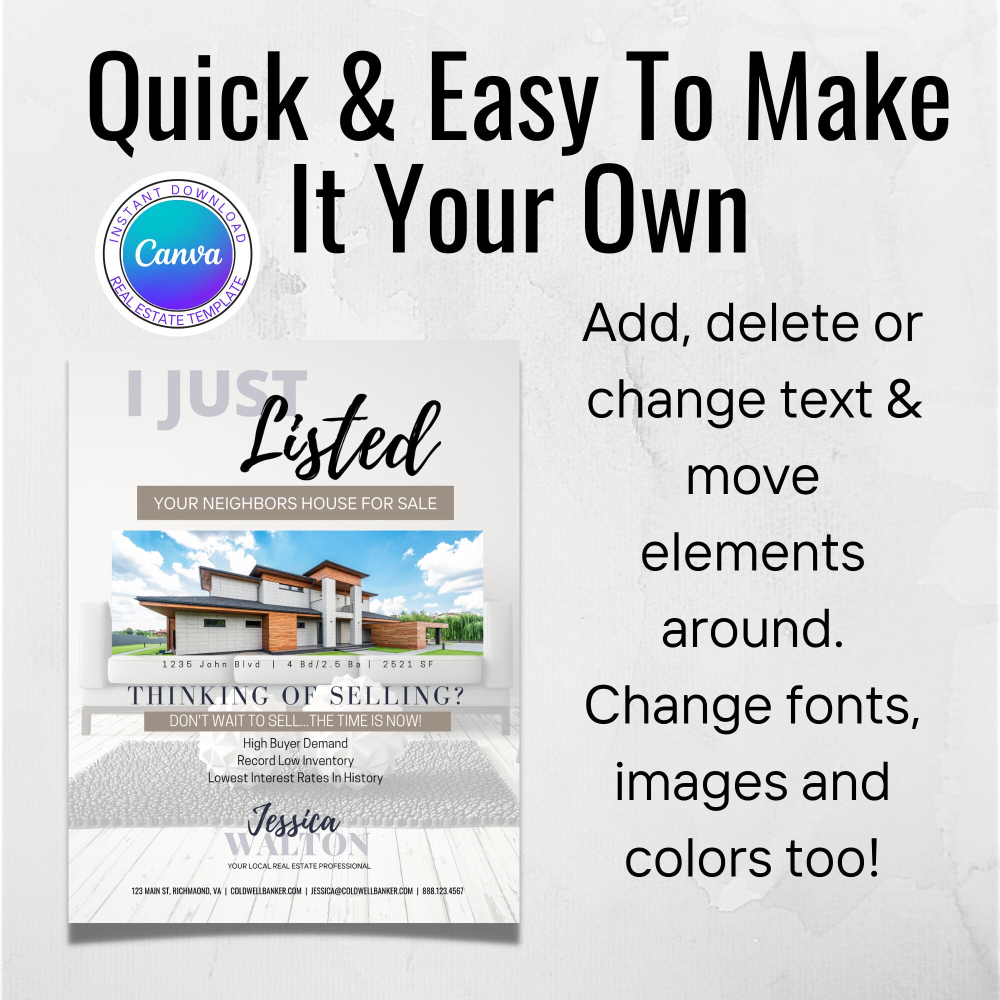 Real Estate Listing Agent Flyer Real Estate Template Real Estate ...