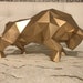 Paper Craft Bull Model, 3d Print, Bull 3d Model, DIY Model, Paper Model ...