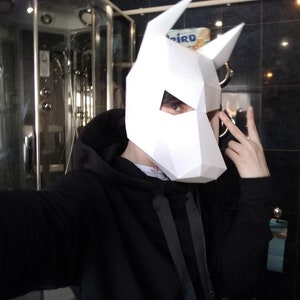 Papercraft Dog Mask, Low Poly, Papercraft, PDF Template, Polygonal ...