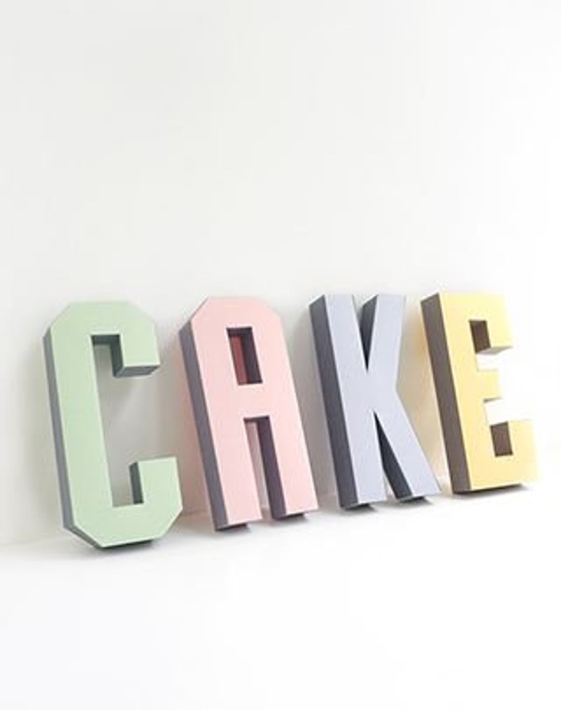 3D Alphabet Templates Low Poly Papercraft PDF Template - Etsy