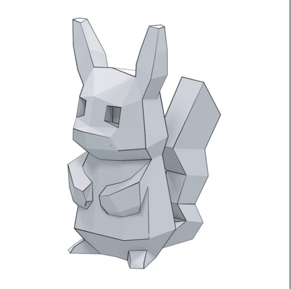 Papercraft Pikachu Pokemon , Low Poly, Papercraft, PDF Template ...