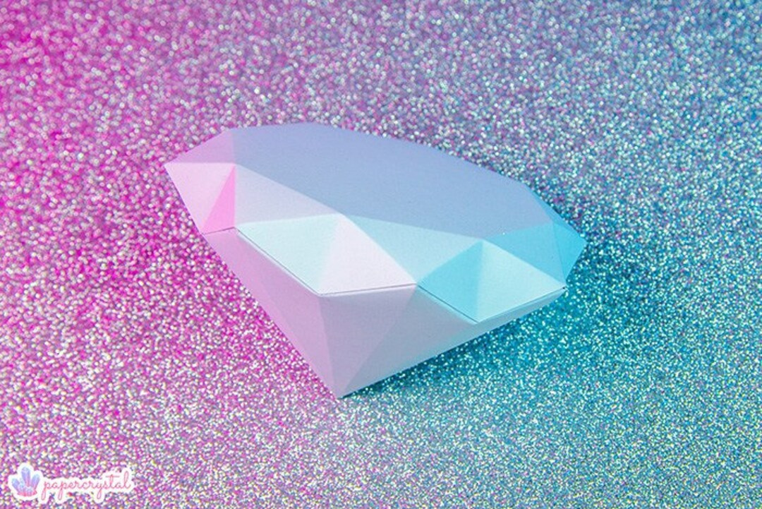 Papercraft Diamonds ,low Poly, Papercraft, PDF Template, Polygonal ...