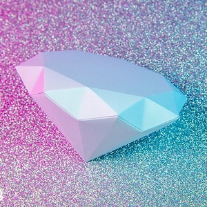 Papercraft Diamonds ,low Poly, Papercraft, PDF Template, Polygonal ...