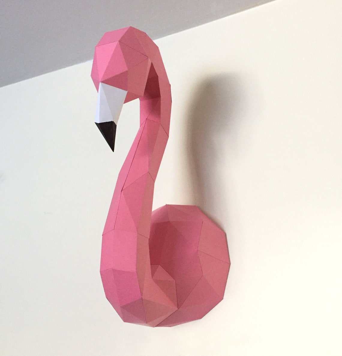 Flamingo Low Poly Papercraft PDF Template Paper Model - Etsy