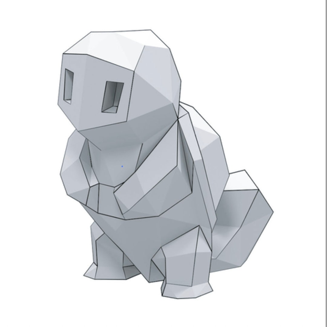 Papercraft Pokemon Squirtle, Low Poly, Papercraft, PDF Template ...