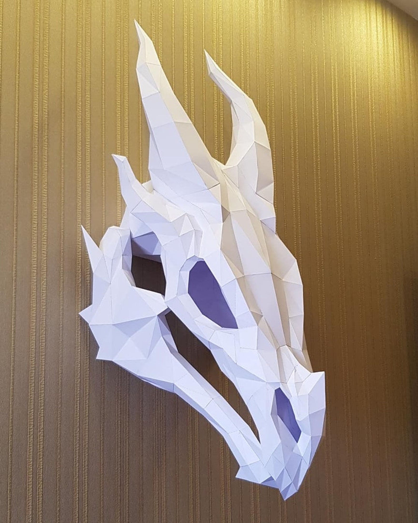 Paper Craft Dragon Skull Model, 3d Print, Dragon Skull 3d Model, DIY ...