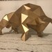 Paper Craft Bull Model, 3d Print, Bull 3d Model, DIY Model, Paper Model ...