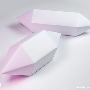 Papercraft Diamonds ,low Poly, Papercraft, PDF Template, Polygonal ...