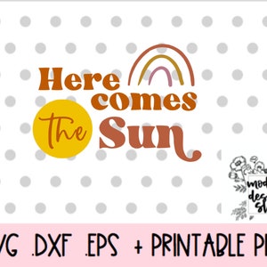 Here Comes the Sun You Are My Sunshine Nursery Print Boho Vintage ...